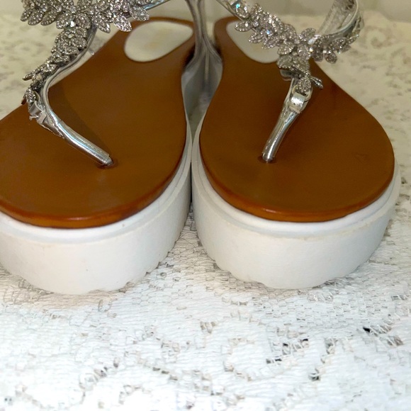 Azalea Wang | Shoes | Azalea Wang Crystal Embellished Platform Sandal ...